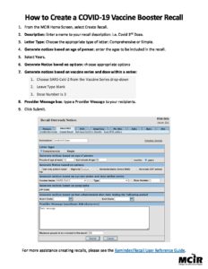 COVID19 Booster Recall Tip Sheet – mcir.org