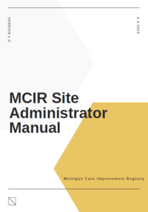 Site Administrator- Providers – mcir.org